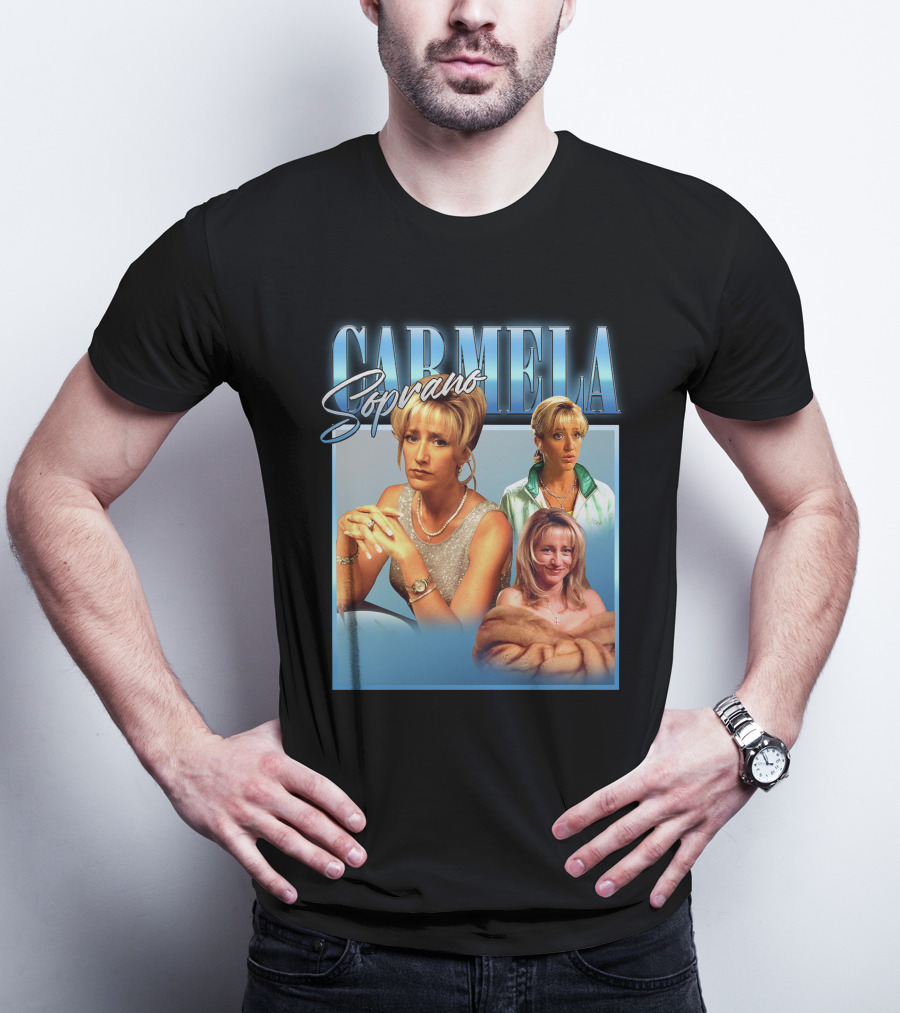 Carmela Soprano Character Portrait Montage T-Shirt