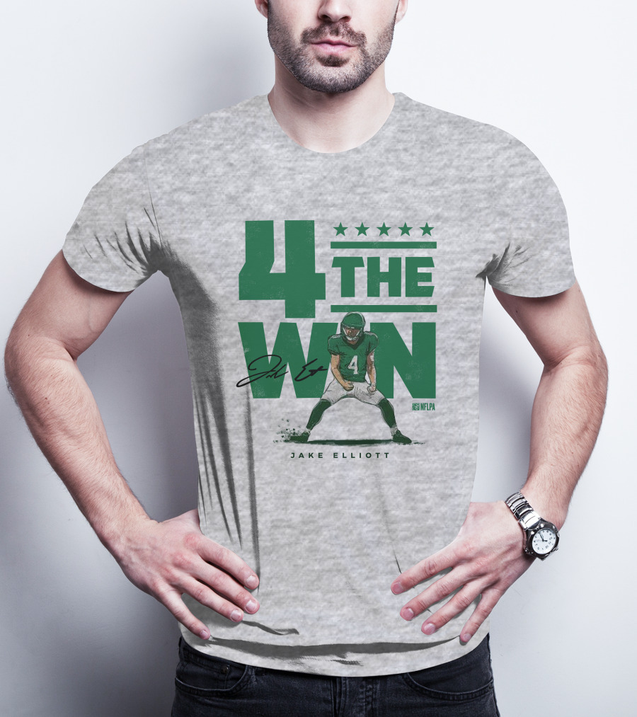 Jake Elliott 4 The Win NFLPA Football Player Nick Sirianni T-Shirt