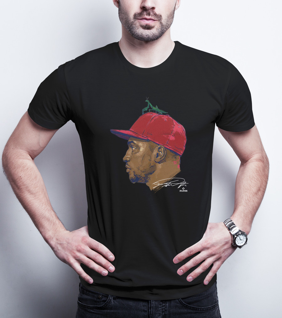 500Level Victor Robles Mantis Baseball Portrait Signature T-Shirt