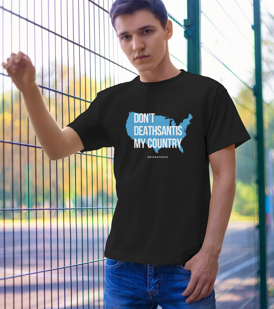 Meidastouch Don't Deathsantis My Country Shirt United States Map T-Shirt