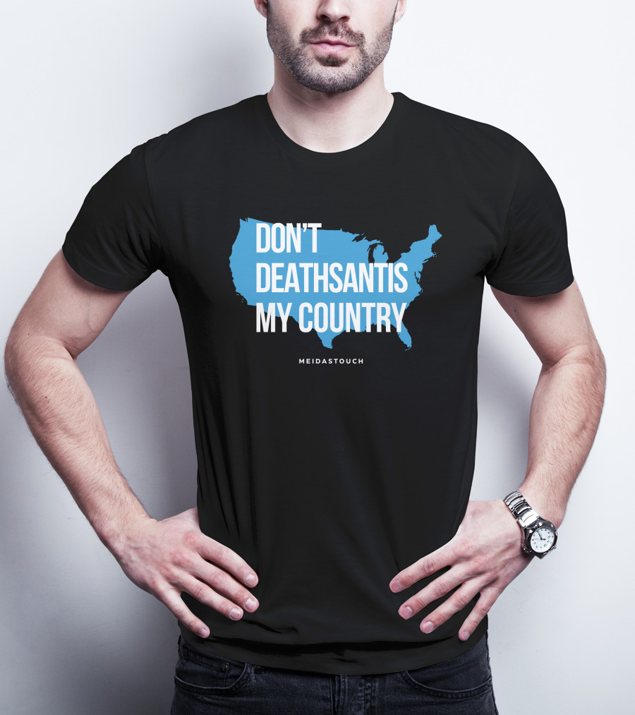 Meidastouch Don't Deathsantis My Country Shirt United States Map T-Shirt