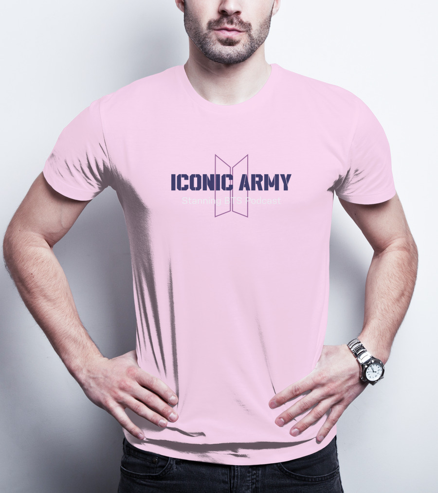 Iconic Army Stanning BTS Podcast T-Shirt
