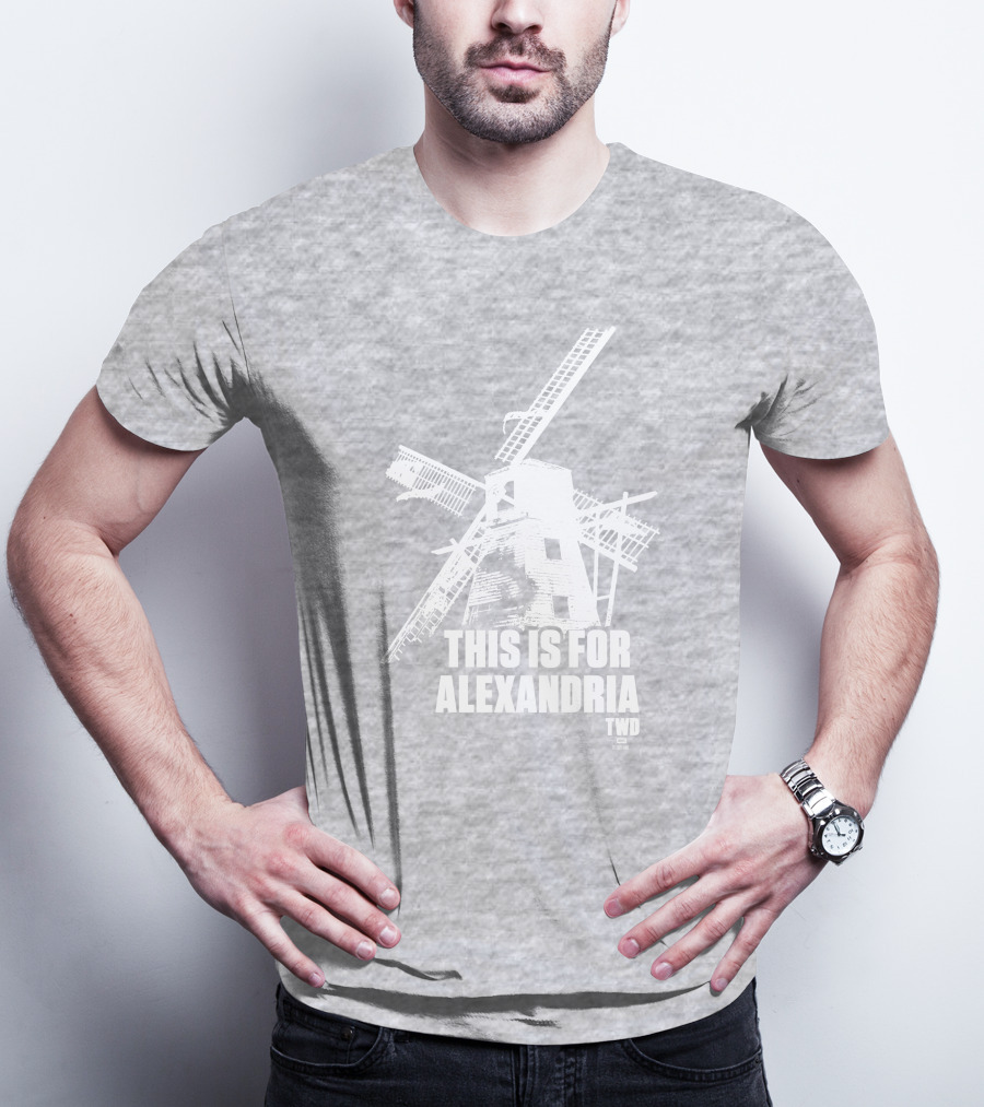 The Walking Dead TWD This Is For Alexandria Windmill T-Shirt