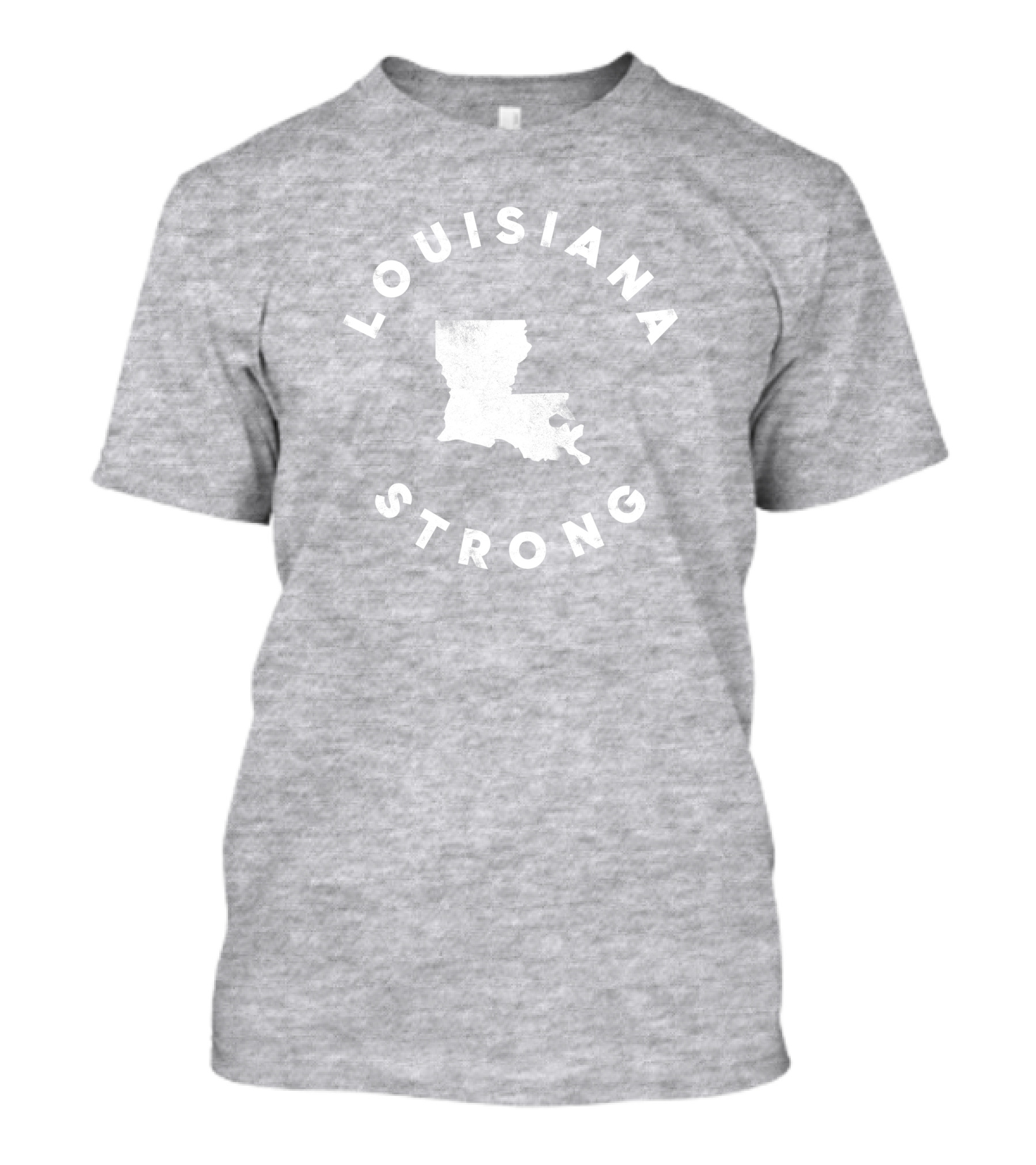 Louisiana Strong The Shop For Ward Merch State Pride Map Motivational T-Shirt