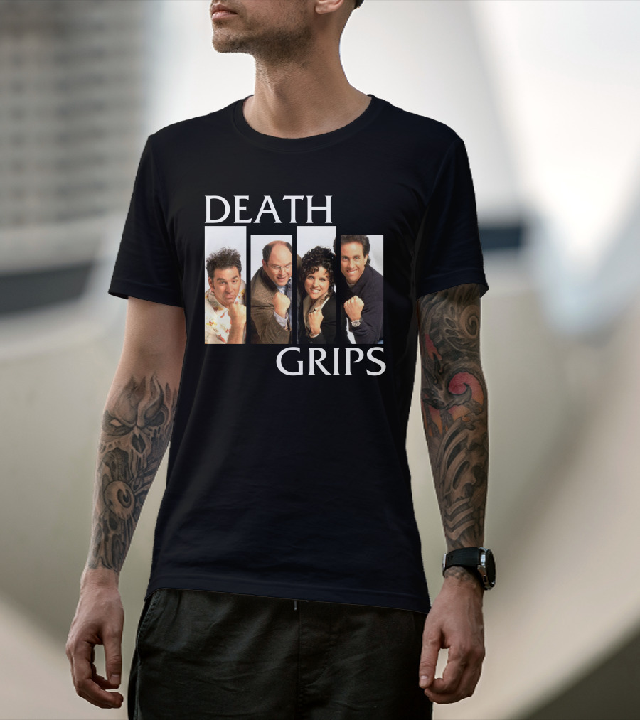 Death Grips Seinfeld Crossover Characters Fist Pose T-Shirt