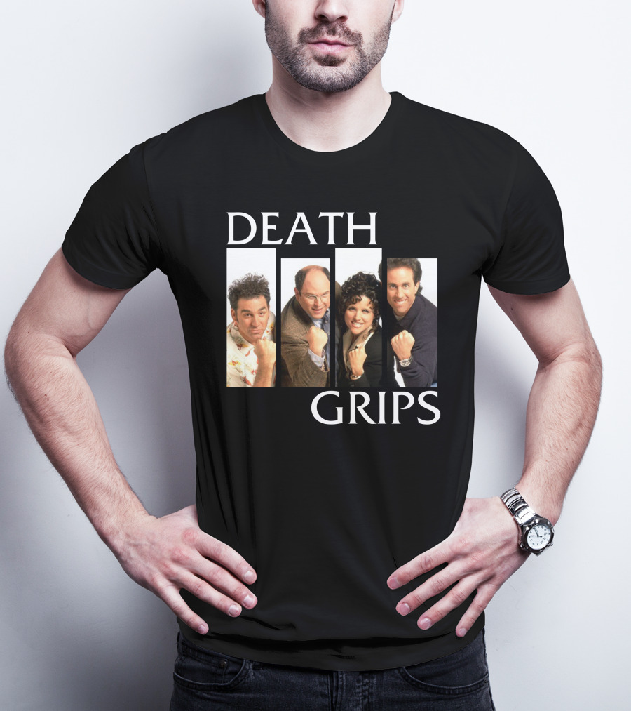 Death Grips Seinfeld Crossover Characters Fist Pose T-Shirt