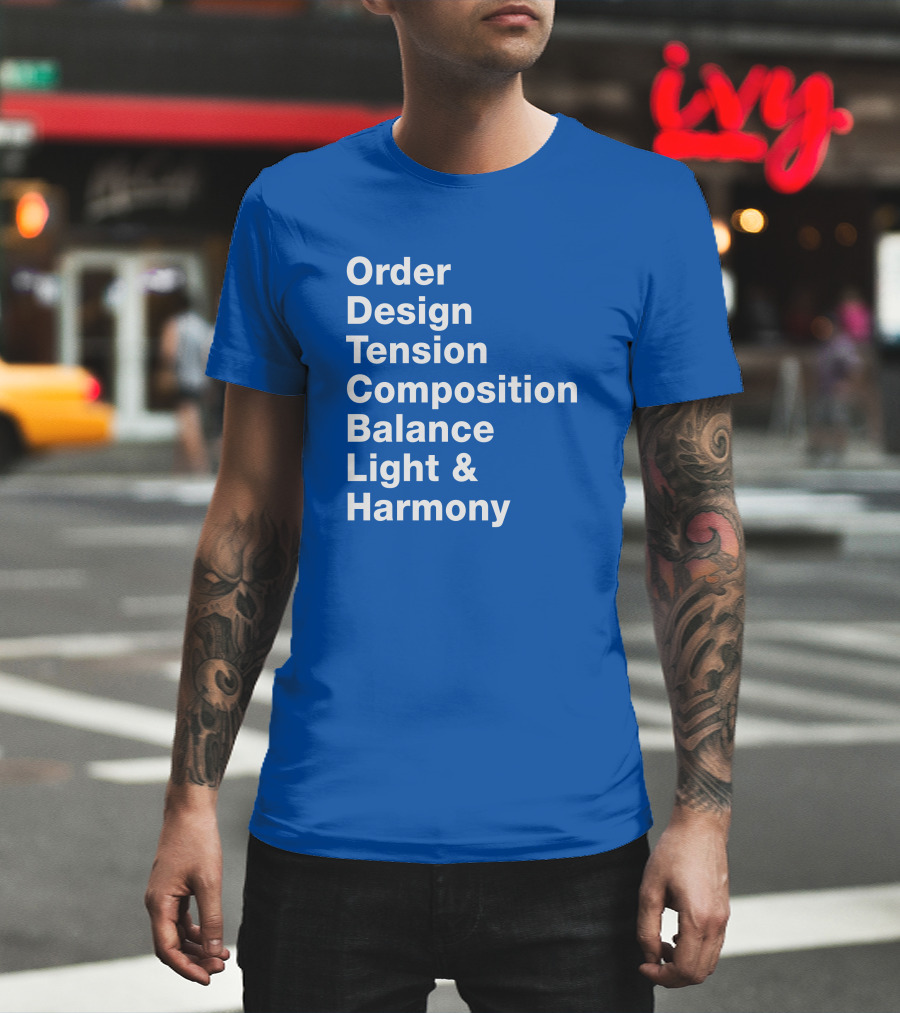 Order Design Tension Composition Balance Light And Harmony T-Shirt