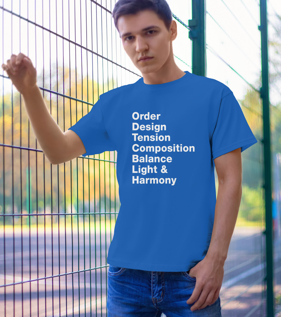 Order Design Tension Composition Balance Light And Harmony T-Shirt