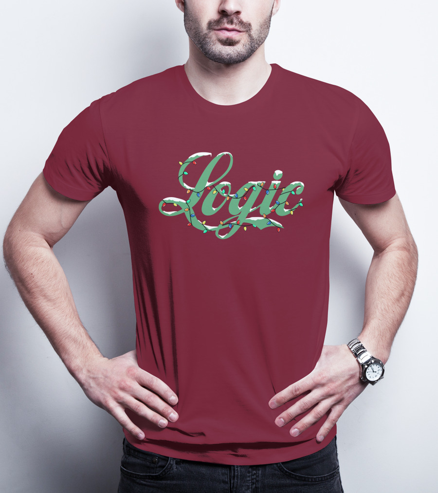 Logic Merch Holiday Lights Script Collection T-Shirt