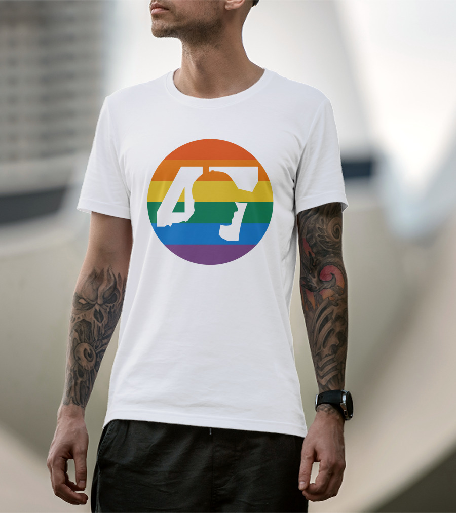 Mick Schumacher Rainbow Circle 47 Pride T-Shirt
