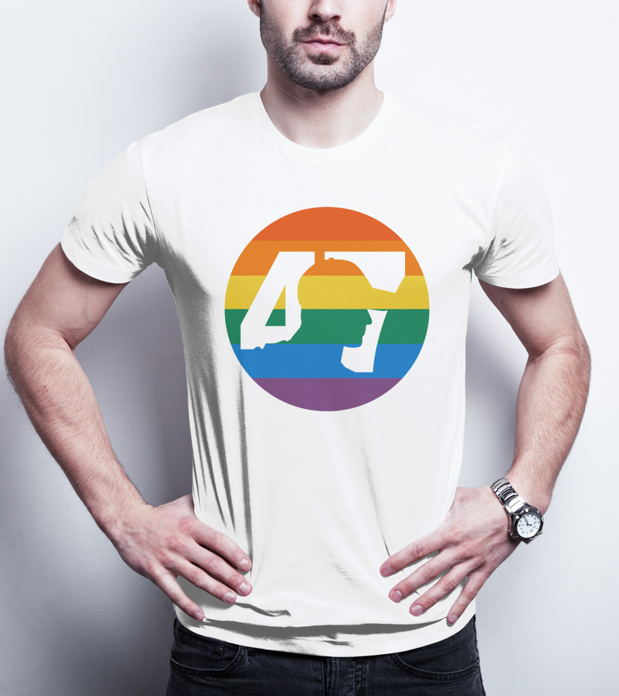 Mick Schumacher Rainbow Circle 47 Pride T-Shirt