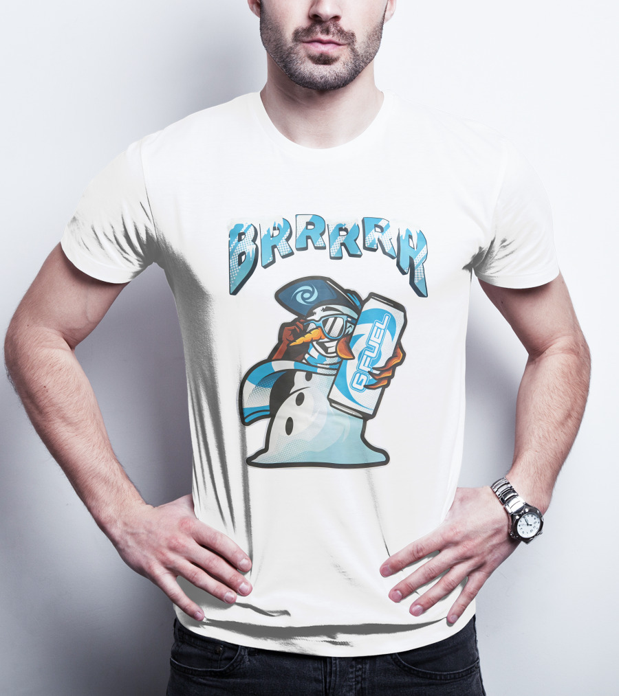 G Fuel Brrrrr Snowman Energy Drink Winter Theme Meta Threads T-Shirt