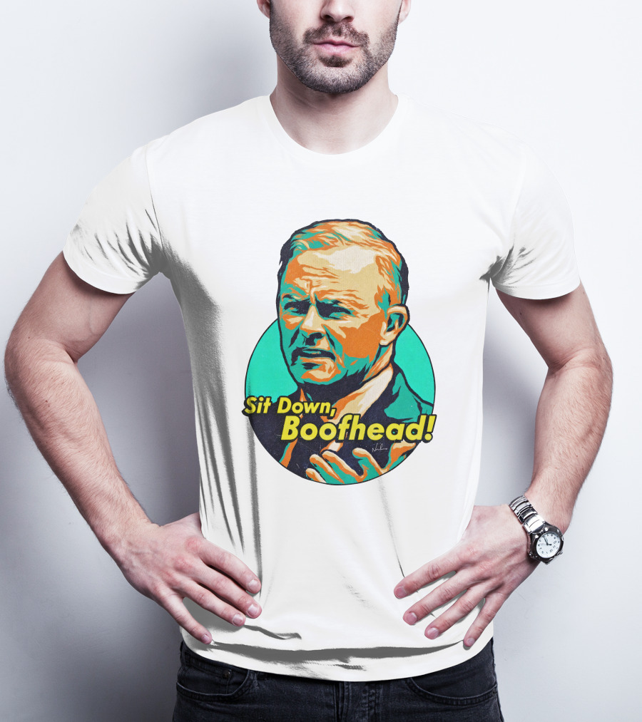 Sit Down Boofhead Scott Morrison Pop T-Shirt