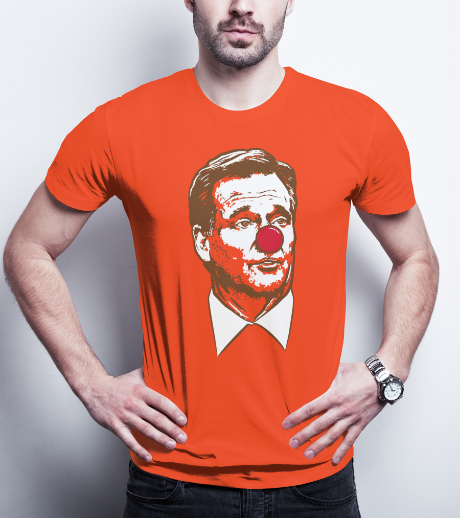 Cle Clown NFL Roger Goodell Red Nose Satire T-Shirt