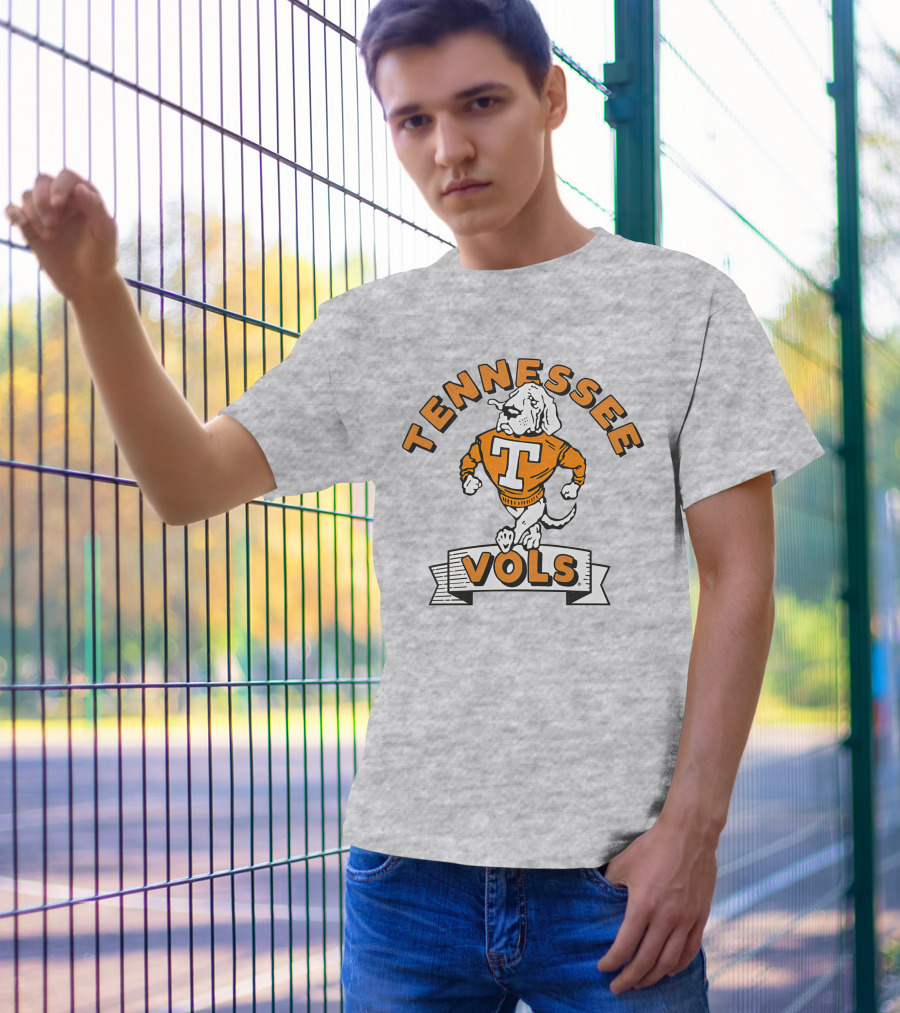 Chris Lofton Tennessee Vols Vintage Smokey Mascot Homefield T-Shirt