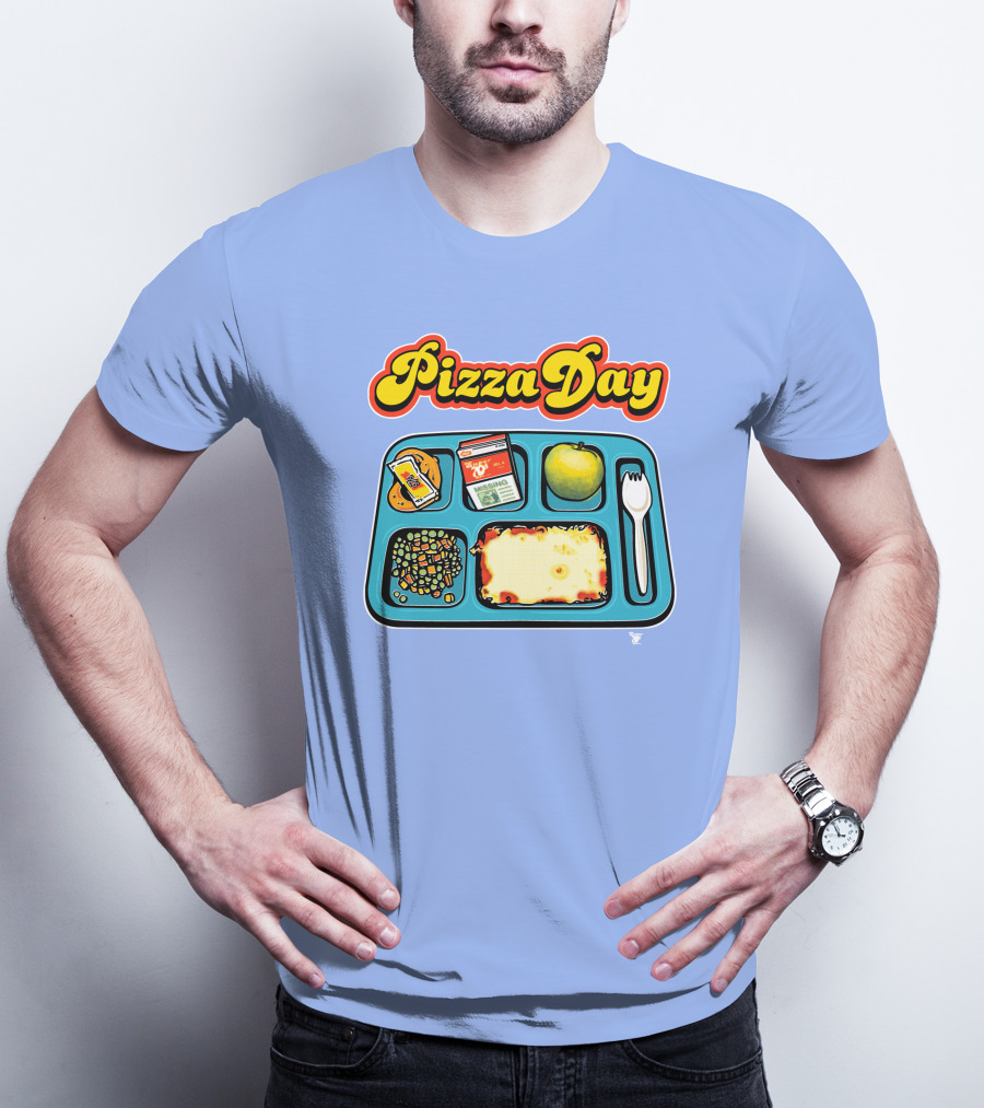 Super 70s Sports Store S7s Pizza Day Lunch Tray T-Shirt