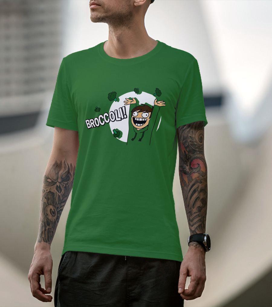 Eddsworld Broccoli Enthusiastic Character T-Shirt
