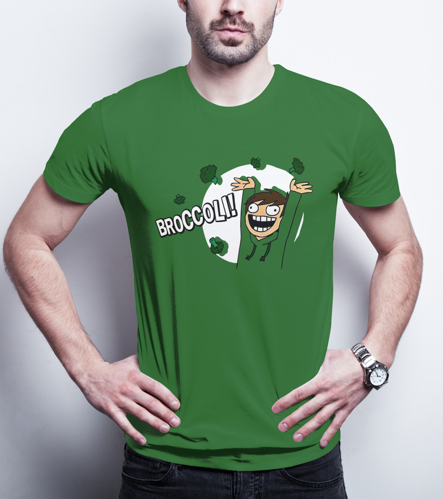 Eddsworld Broccoli Enthusiastic Character T-Shirt