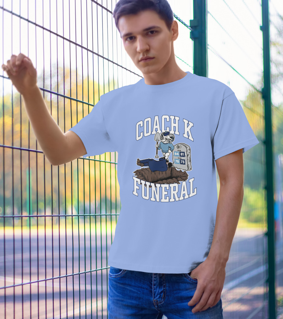 Coach K Funeral 94 81 78 73 Dave Portnoy T-Shirt
