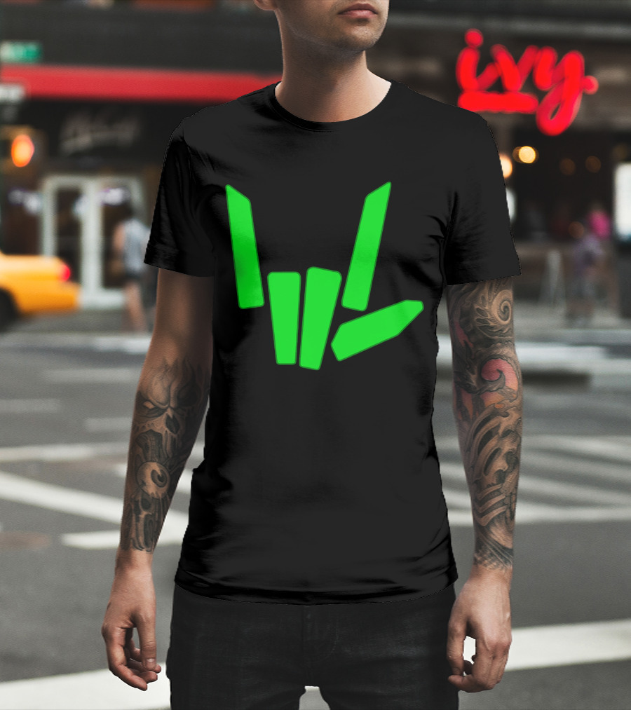Original Share The Love Green Hand Sign Gesture T-Shirt