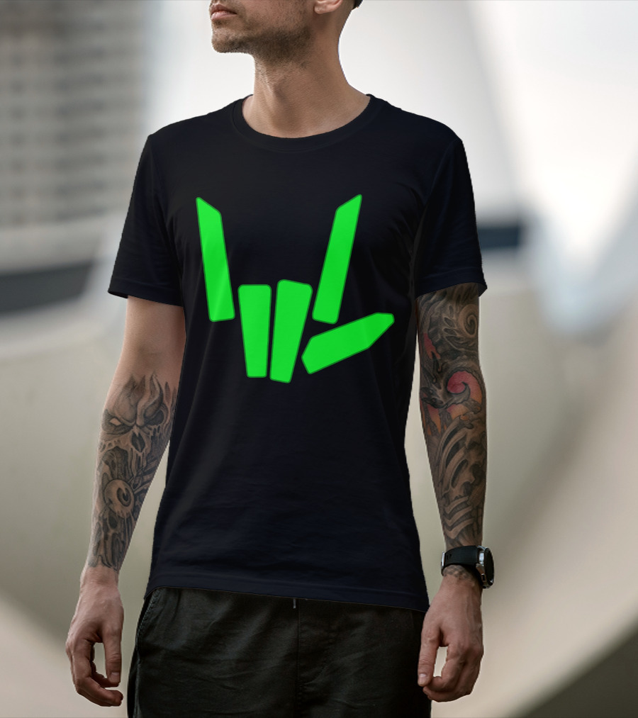 Original Share The Love Green Hand Sign Gesture T-Shirt