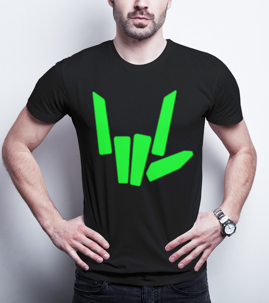 Original Share The Love Green Hand Sign Gesture T-Shirt
