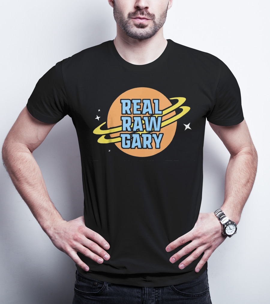 Real Raw Gary Saturn Space Rings T-Shirt