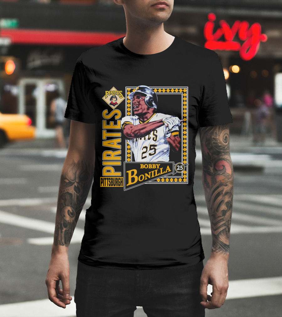 Pittsburgh Pirates Bobby Bonilla 25 Vintage 1991 Baseball T-Shirt