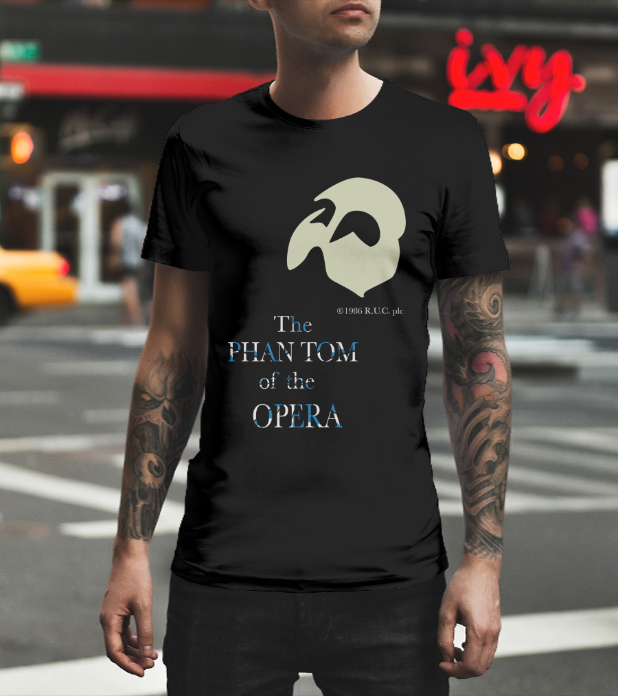The Phantom Of The Opera Vintage Local Crew 1986 R.U.C. Plc T-Shirt