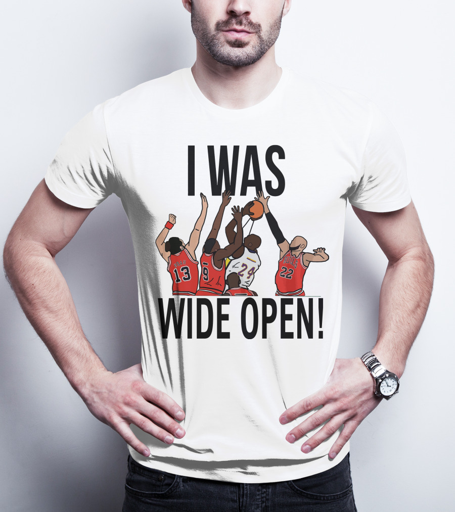 Kobe Bryant I Was Wide Open Basketball Bulls Lakers T-Shirt
