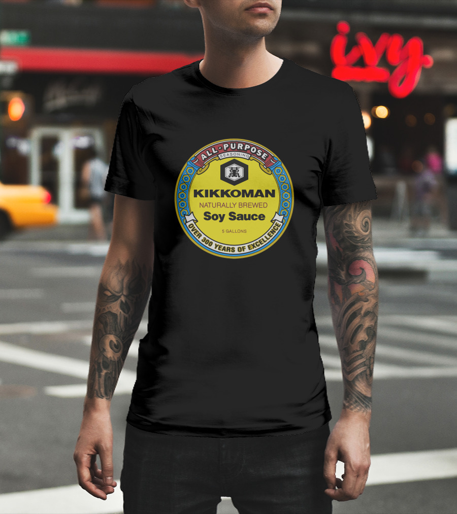 All Purpose Kikkoman Naturally Brewed Soy Sauce Over 300 Years Of Excellence T-Shirt