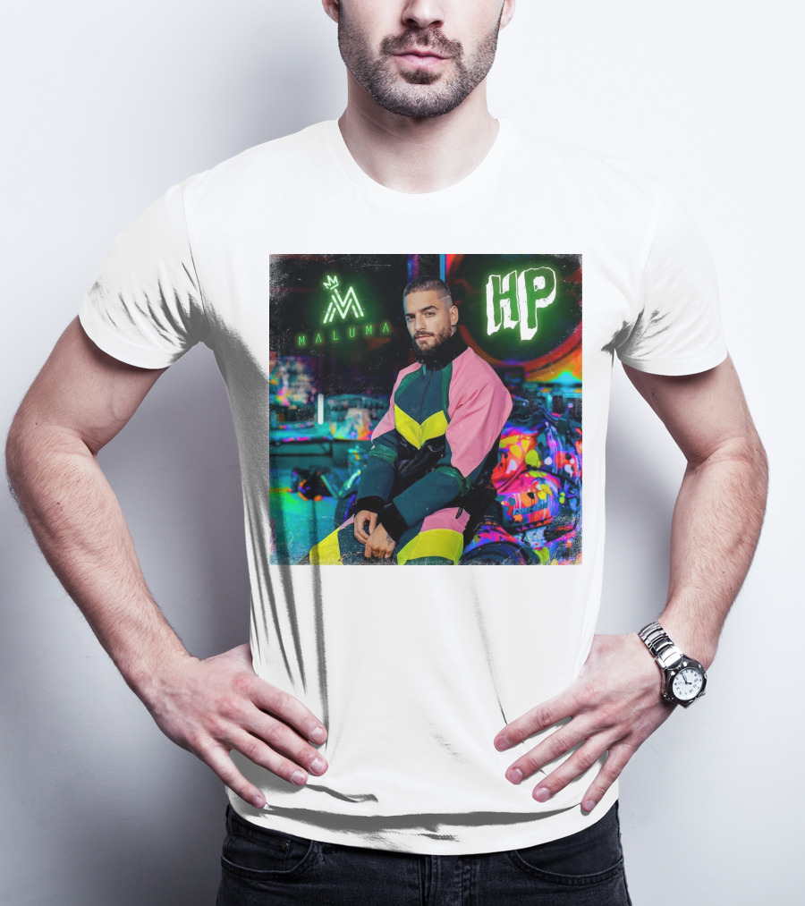 HP Maluma Neon Style Bright Colors T-Shirt