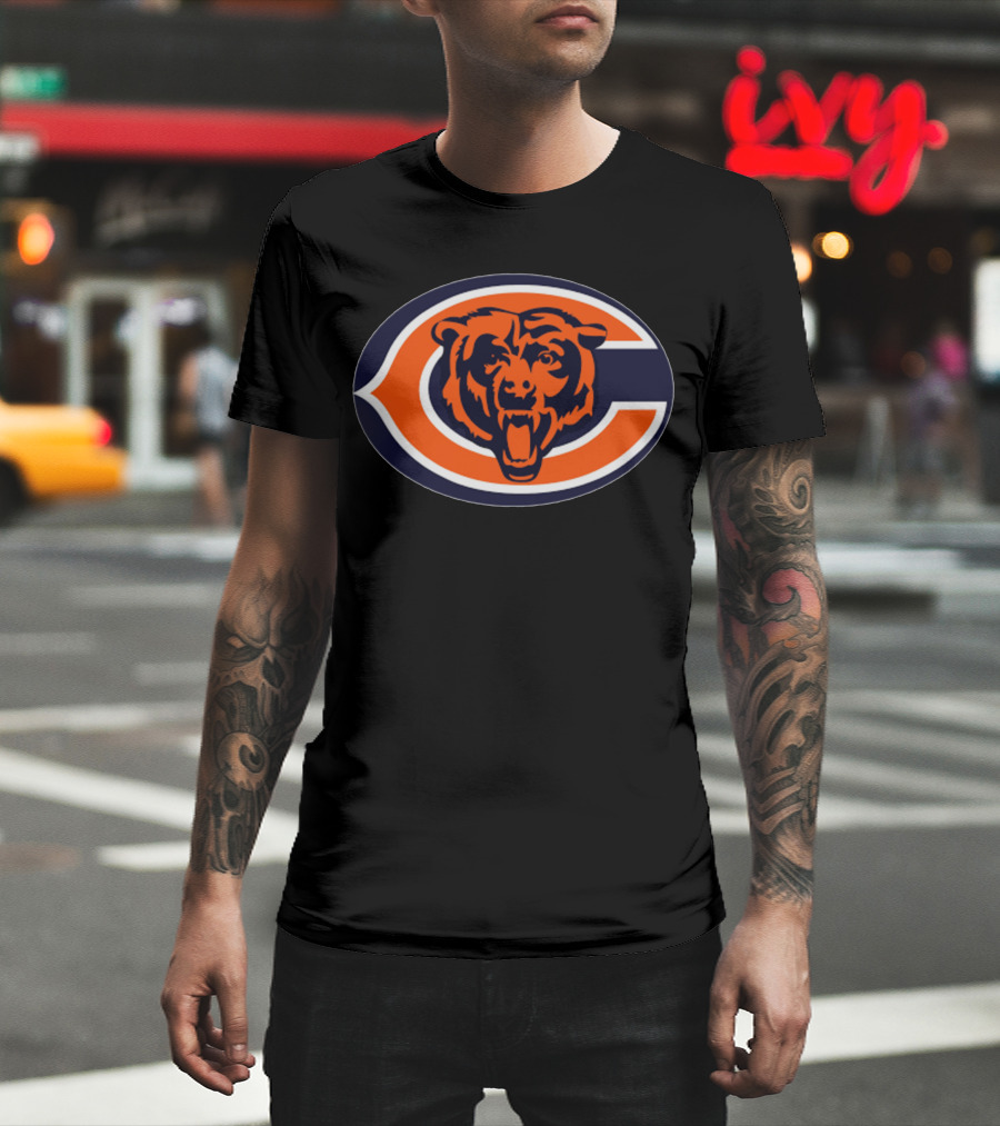 Chicago Bears Football Team Iconic Logo Bear Head T-Shirt