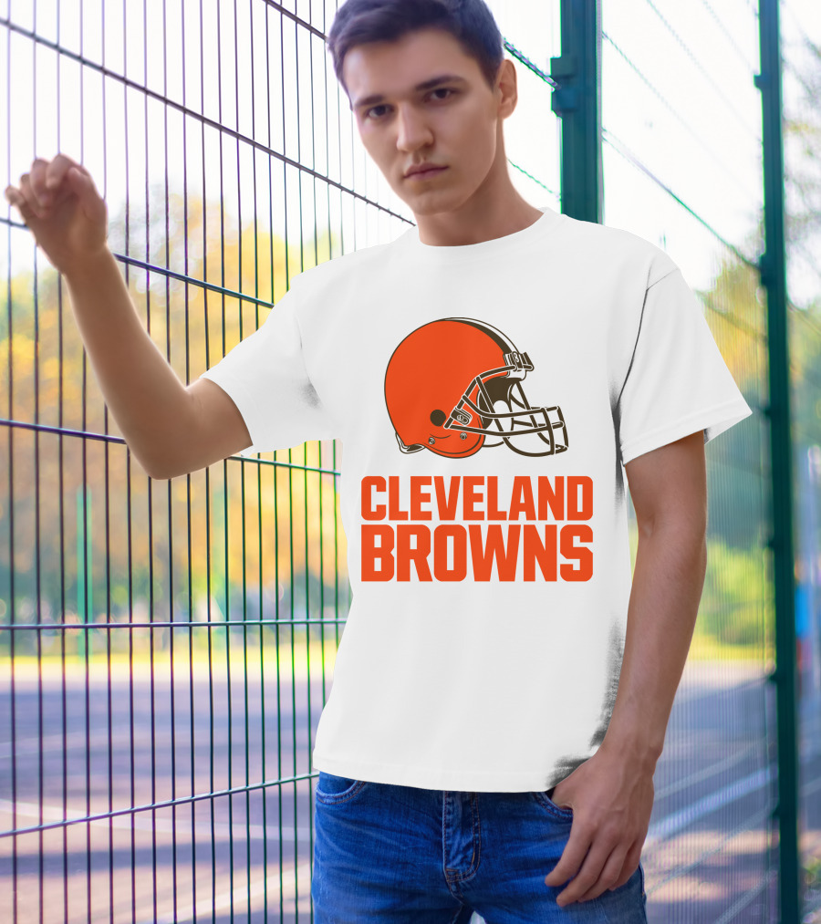 Cleveland Browns Football Team Helmet T-Shirt