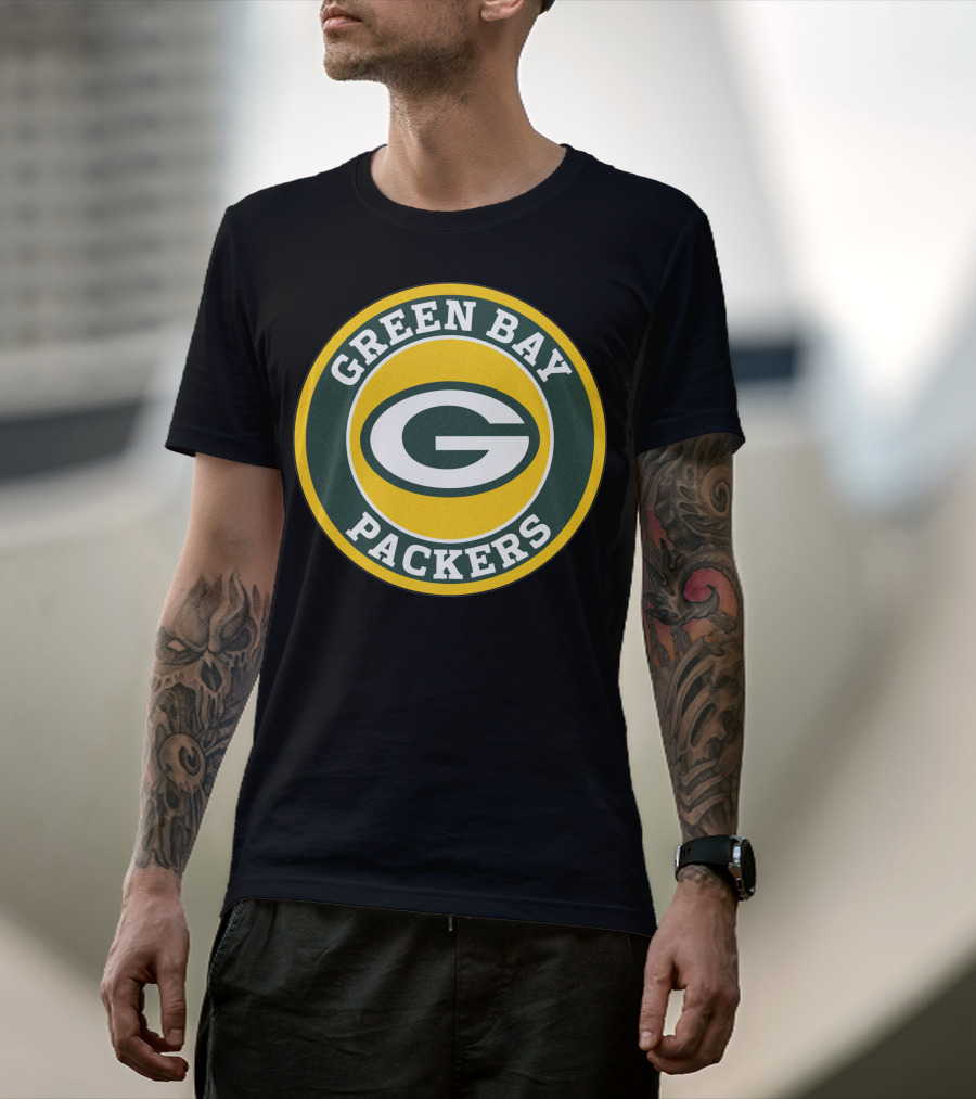 Green Bay Packers Football Team Circle T-Shirt