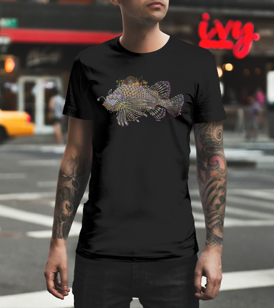 Emek Fish Emek Artman Psychedelic Fish T-Shirt
