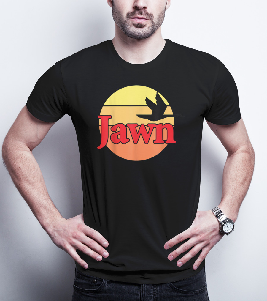 Wawa Jawn Sunset Silhouette Bird T-Shirt
