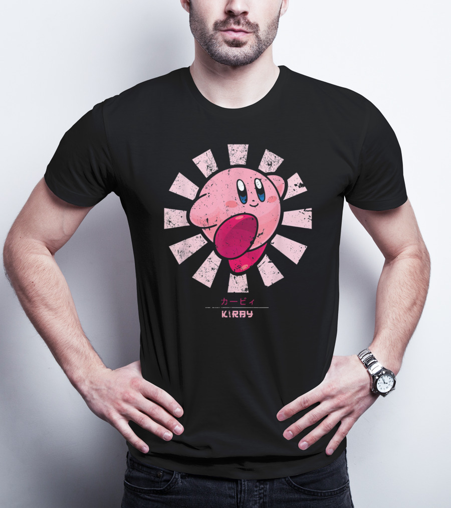 Kirby KIRBY Retro Style Burst T-Shirt