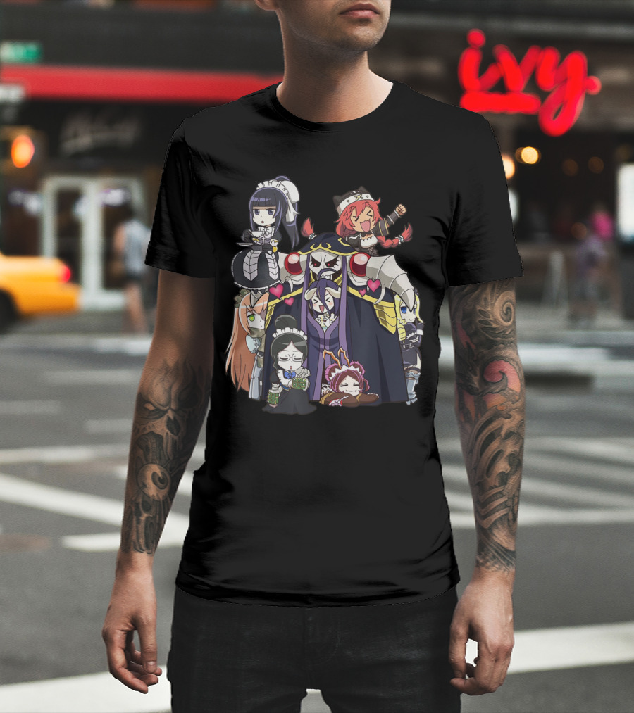 Overlords Anime Chibi Characters Group T-Shirt