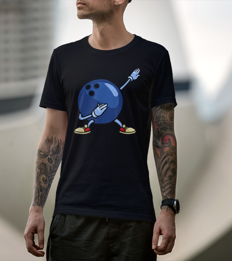 Bowling Ball Dab Youth Alley Pin Mom T-Shirt