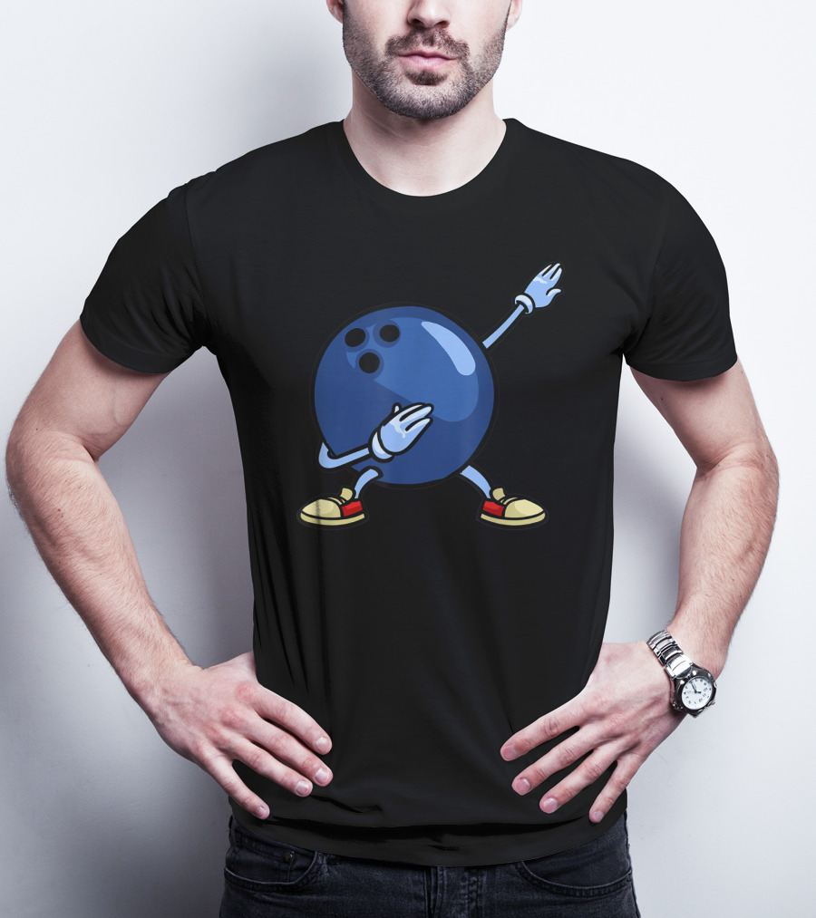 Bowling Ball Dab Youth Alley Pin Mom T-Shirt
