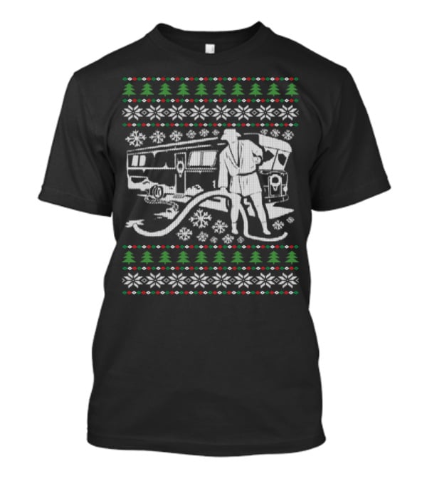 Ugly Christmas Cousin Eddie's RV Sweater Scene T-Shirt
