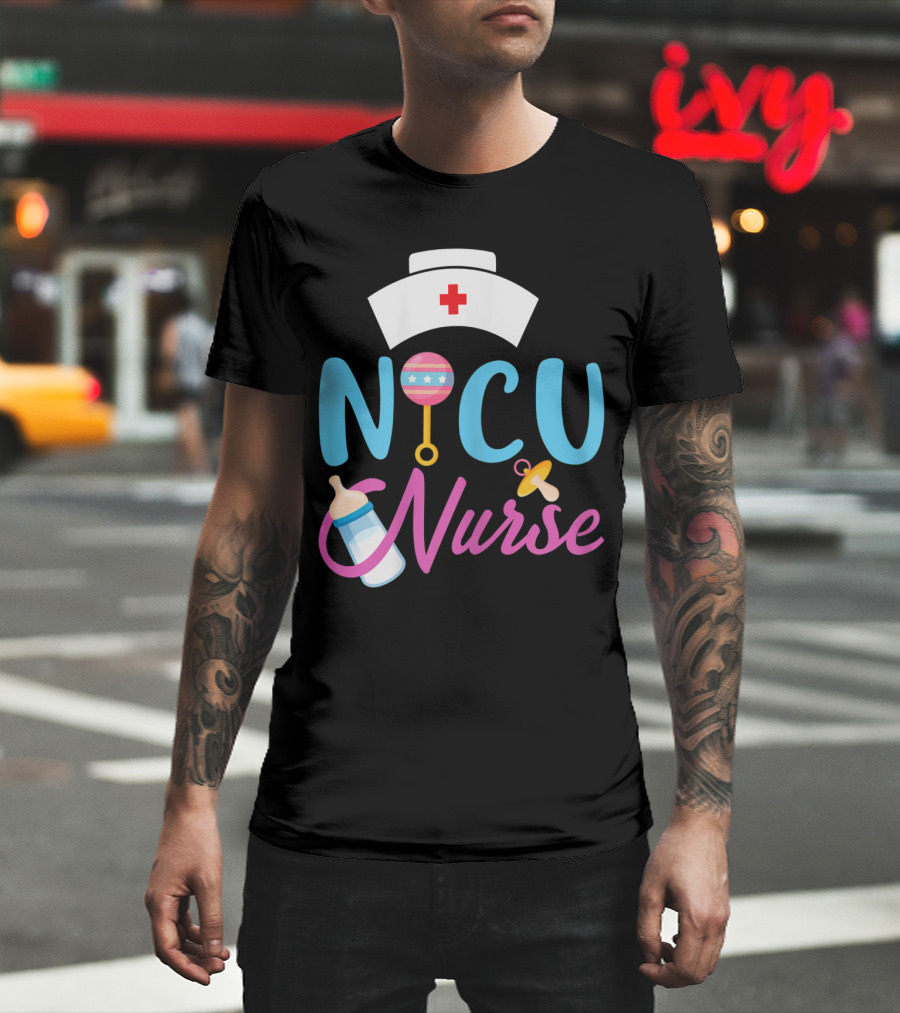 NICU Nurse Newborn Baby Care Essentials T-Shirt