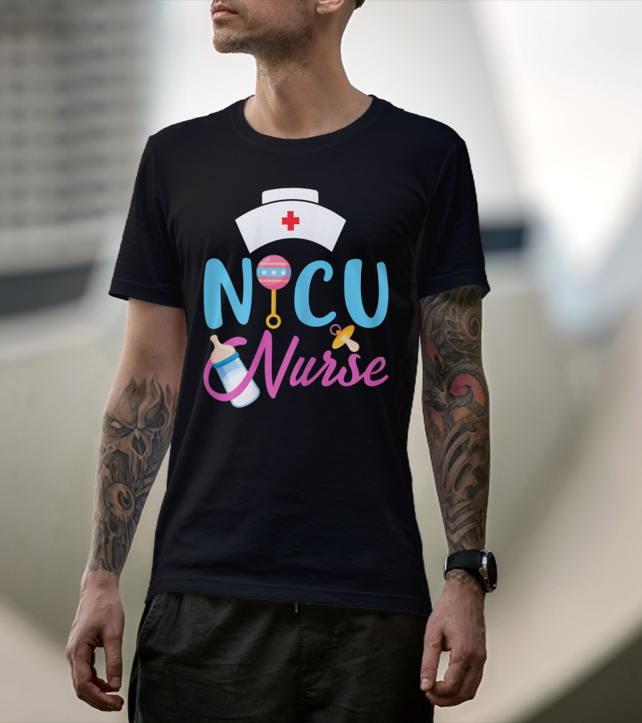 NICU Nurse Newborn Baby Care Essentials T-Shirt
