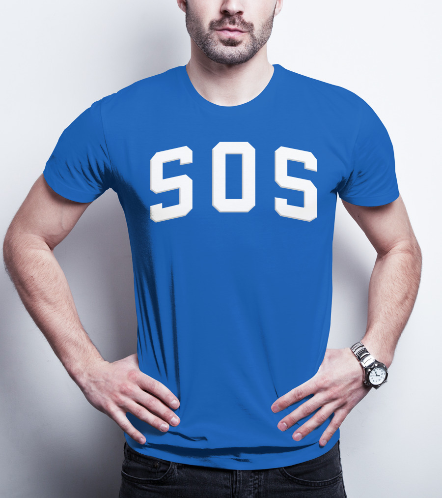 SZA SOS Bold Blue Athletic T-Shirt
