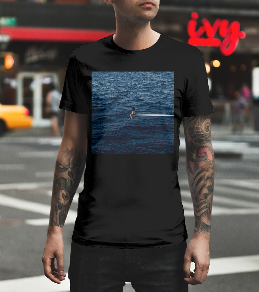 SZA SOS Album Cover Sitting On Diving Board Over Ocean T-Shirt