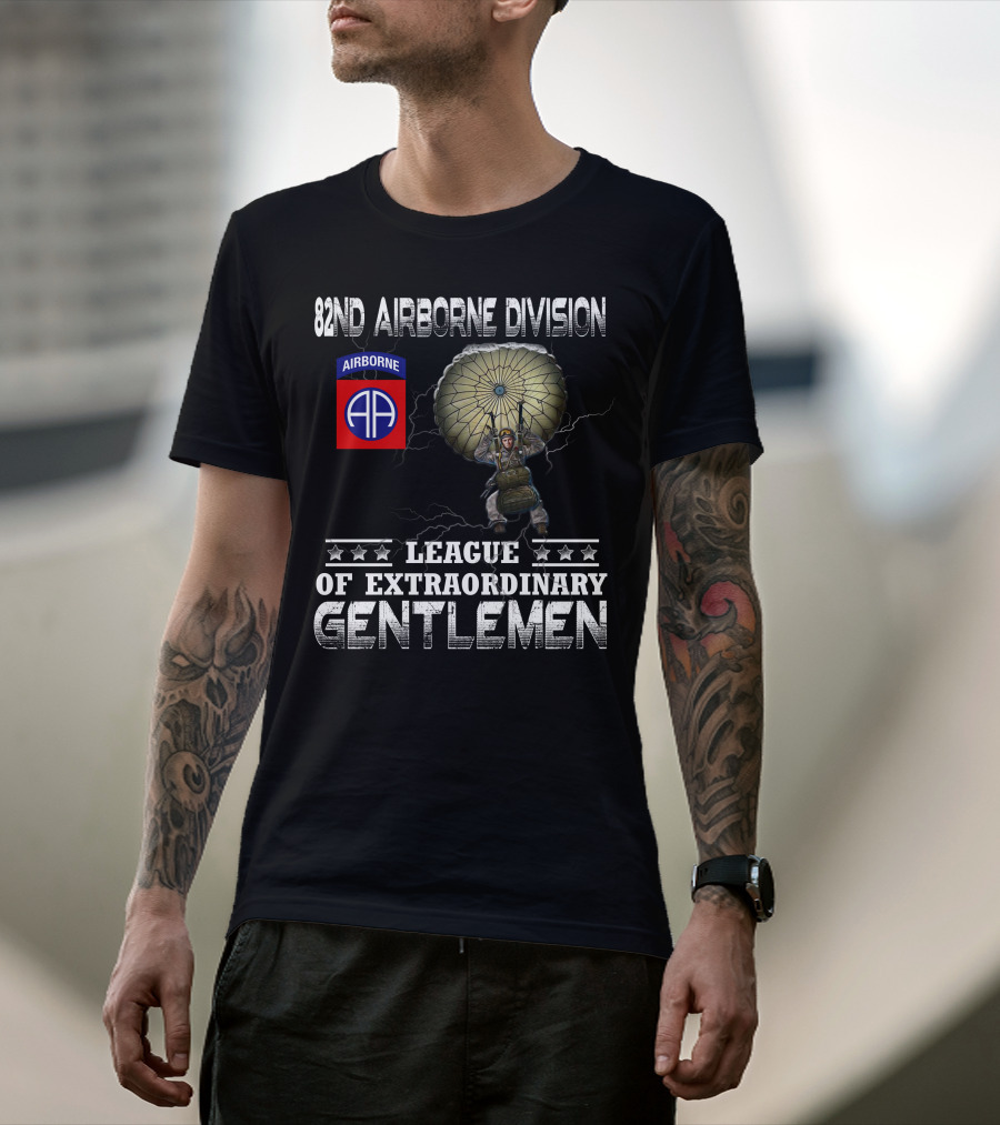 82Nd Airborne Division League Of Extraordinary Gentlemen Paratrooper T-Shirt