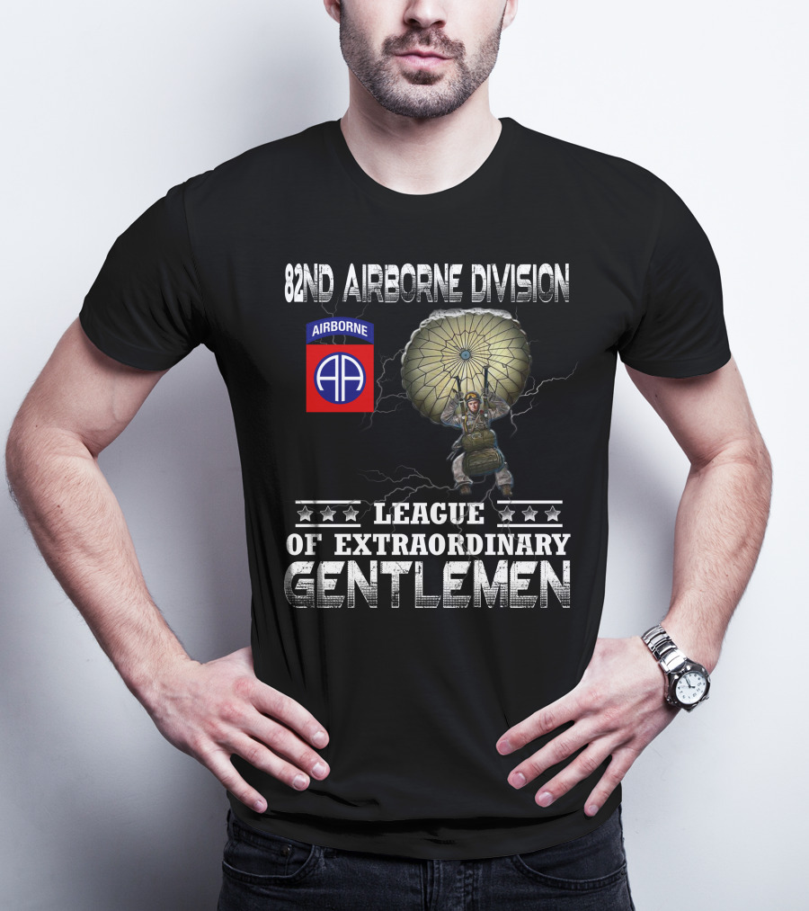 82Nd Airborne Division League Of Extraordinary Gentlemen Paratrooper T-Shirt