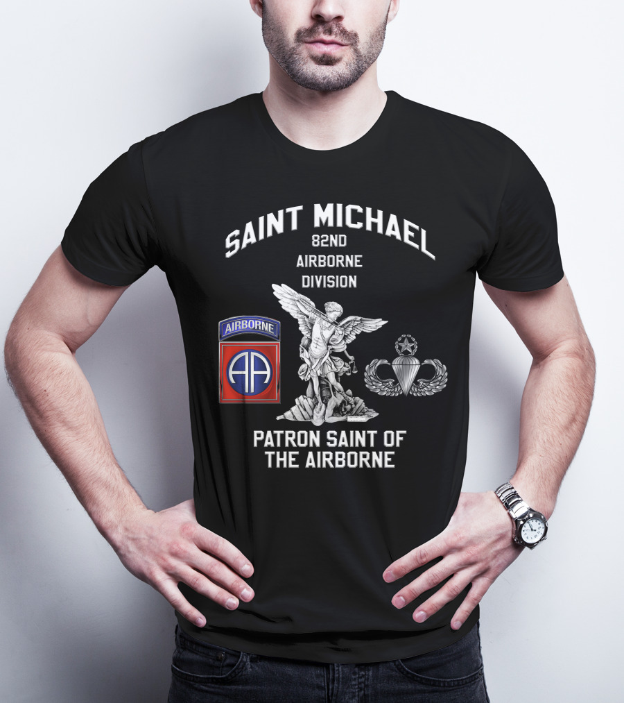 Saint Michael 82Nd Airborne Division Patron Saint Of The Airborne T-Shirt