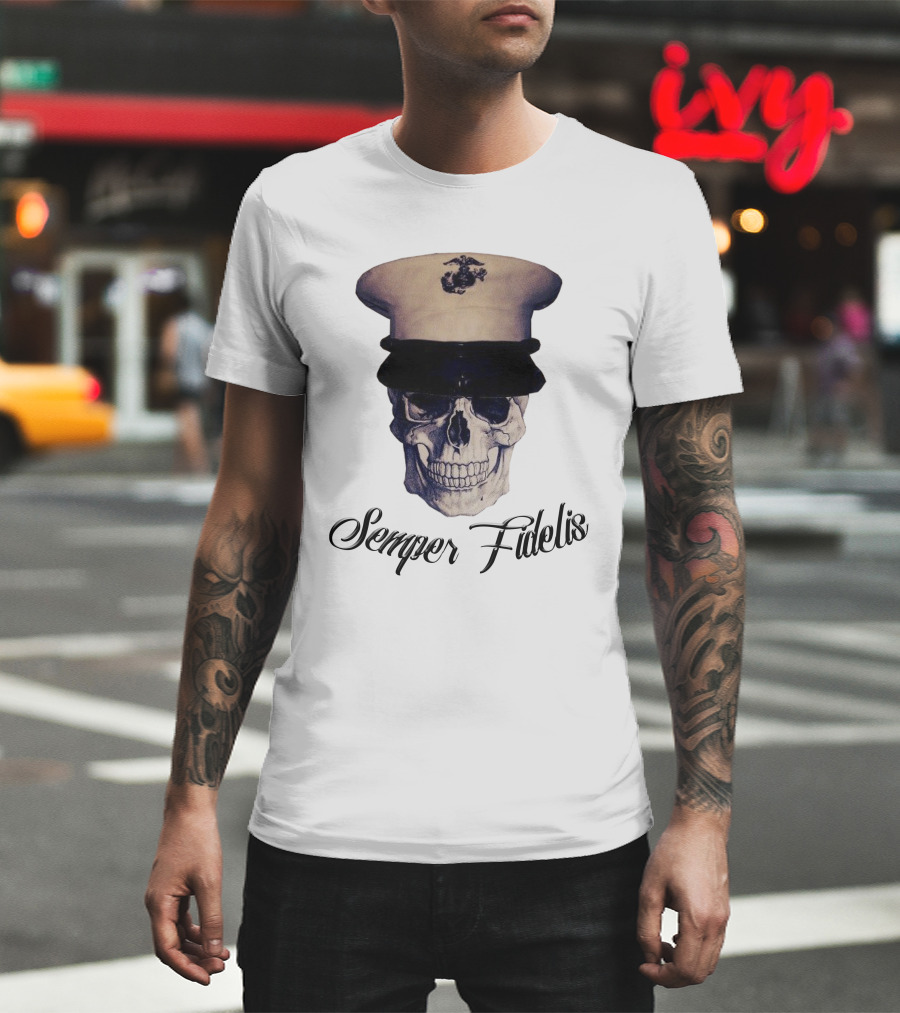 Semper Fidelis Skull Marine Corps T-Shirt